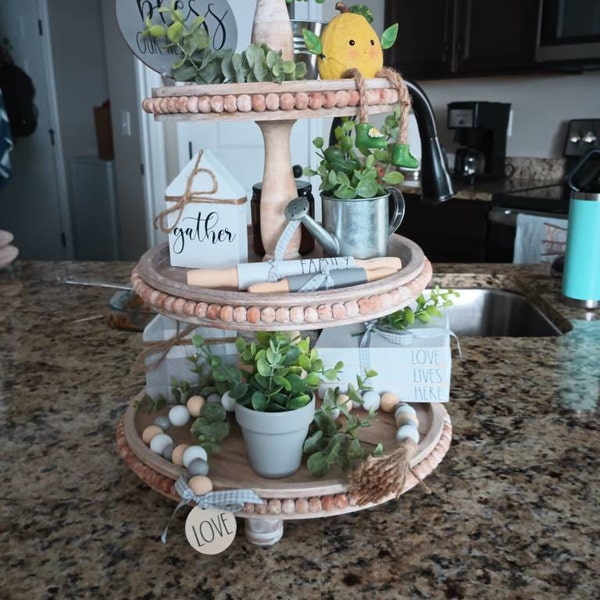 Tier Tray Decor Bundle Tiered Tray Decor Bundle Summer Tier Tray Decor ...