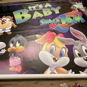 Baby Space Jam Backdrop Baby Shower Backdrop Vinyl Backdrop - Etsy
