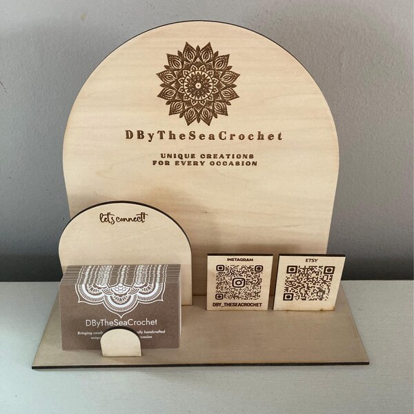 Personalized Business Table Sign, Craft Trade Show Display, Business ...