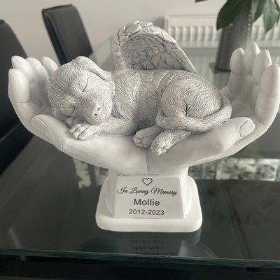 Personalized Dog Angel Memorial Figurine Custom Memorial Pet - Etsy