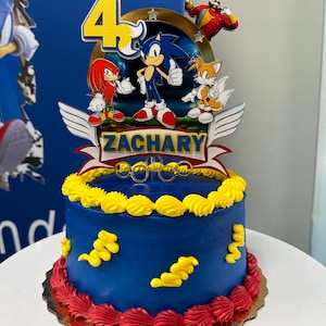Sonic and Friends Cake Topper - Etsy