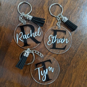 Personalized Monogram Keychains Gift - Etsy