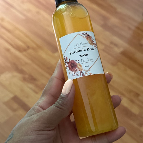 Turmeric Body Wash, Shower Gel, Natural Shampoo, Turmeric Kojic Soap ...