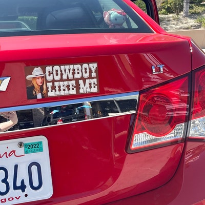 Cowboy Bumper Sticker & Car Magnet - Etsy