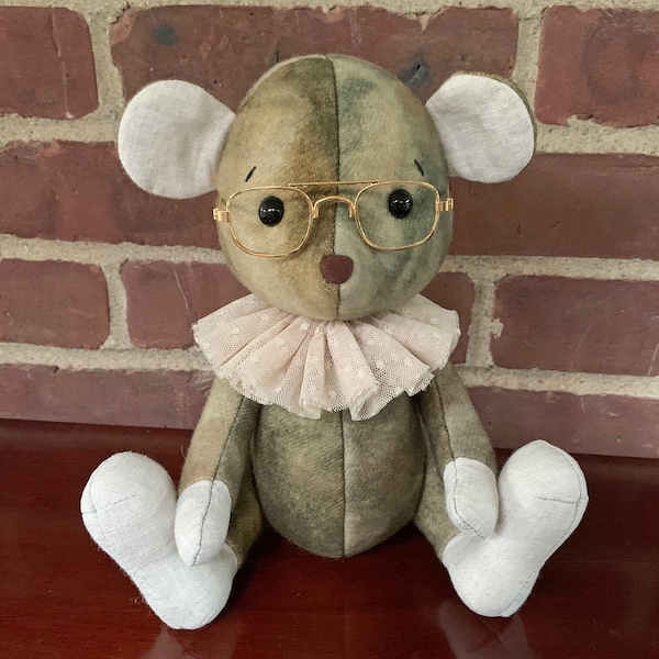 Jointed Stuffed Mouse - PDF Sewing Pattern & Tutorial |how to Sew a Toy ...