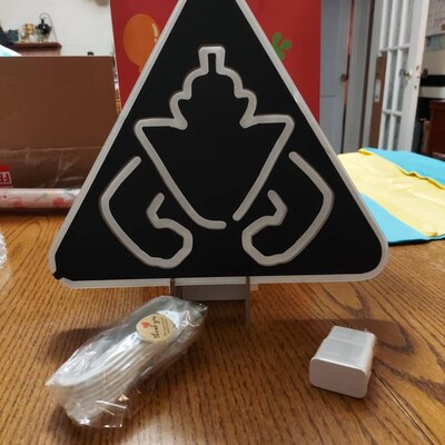 Oriental Fan Wall Sign Neon Like Fan Night Light Edge Lit - Etsy