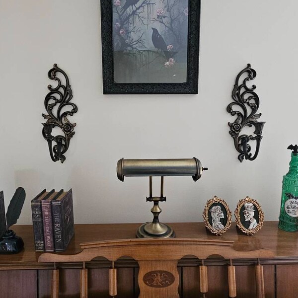 Dark Cottagecore Mirror, Rose Garden, Princess Mirror, Large Black ...