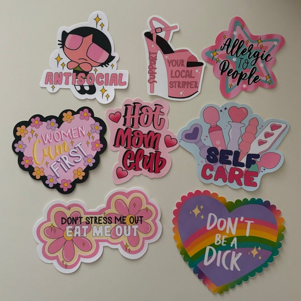 Adult Stickers, Kinky Stickers, Self Care Stickers, Nsfw Stickers ...