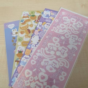 VOLZZI KOREAN STICKERS Adorable Cute Kawaii Korea Sticker Mini Bear ...