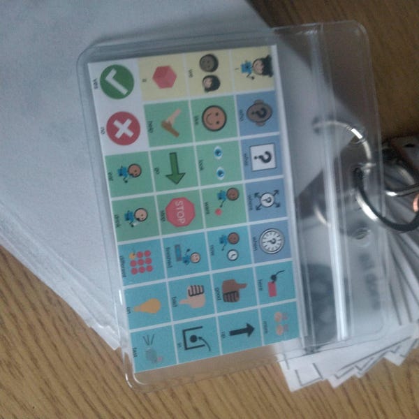 Mini Core Communication Board: Travel AAC Lanyard - Etsy