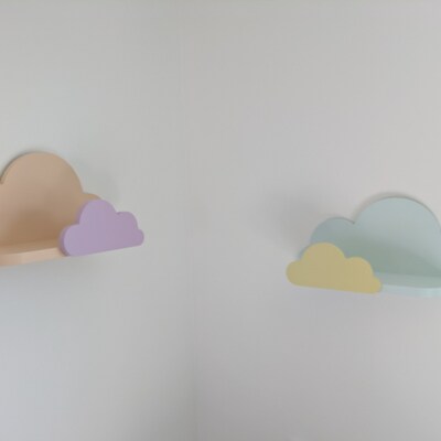 Cloud Bookcase, Children Bookcase, Cloud Book Caddy for Kids, Book ...