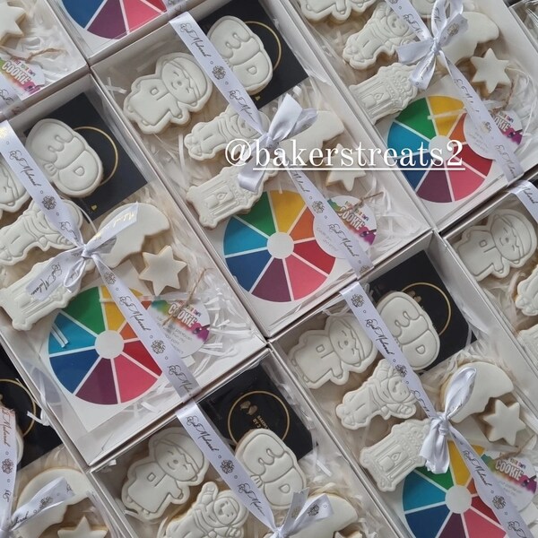 Paint Your Own Cookie Printable Bag Toppers Set of 3 - Etsy