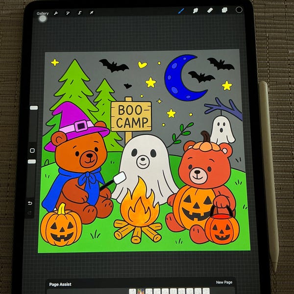 Halloween Coloring Pages, Digital PDF, Instant Download, 10 Pages, Cozy ...