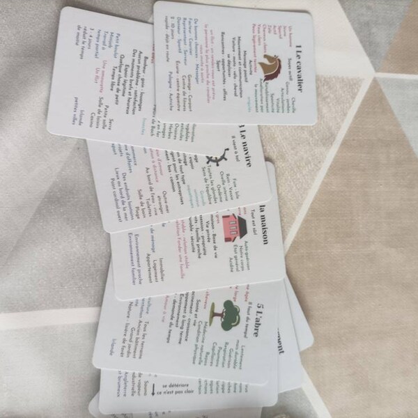 Lenormand Set Card Deck and House Chart and Booklet 4 X 9 With Meanings ...