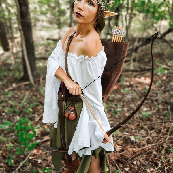 Renaissance Faire 3 Piece Layered Costume - Ren Faire Huntress Dress - Etsy