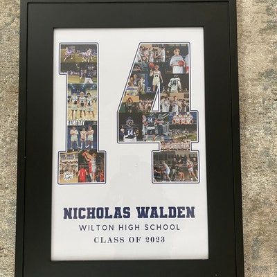 Printable Ice Hockey Number Photo Collage Any Number Hockey - Etsy