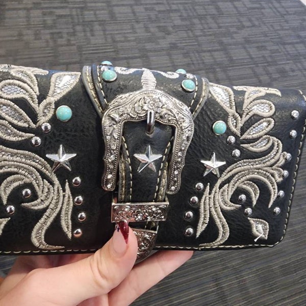 American Flag, Texas Map Buckle/zipper Handbag Purse With Matching ...