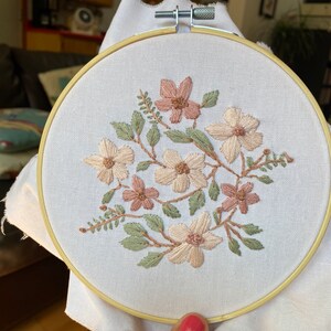 Floral Initial 26 Letters Embroidery Hoop Art PDF Pattern - Etsy