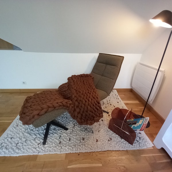 100% Merino Wool Roving for Arm Knit, Giant MERINO WOOL, Giant Knitting ...