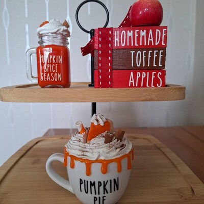 Bee Themed Mini Books Bee Tiered Tray Wood Book Stack Honey - Etsy