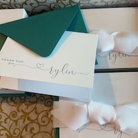 Monogram Thank You Cards, Personalized Thank You Cards, Thank You Notes ...