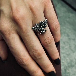 Chain Link Ring Punk Chain Ring Thick Band Ring Large | Etsy UK