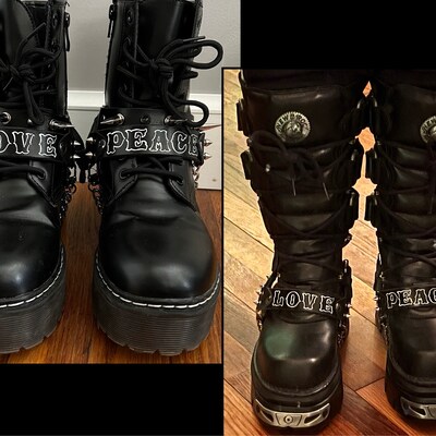 CUSTOMIZABLE Custom Leather Boot Harness Set - Etsy