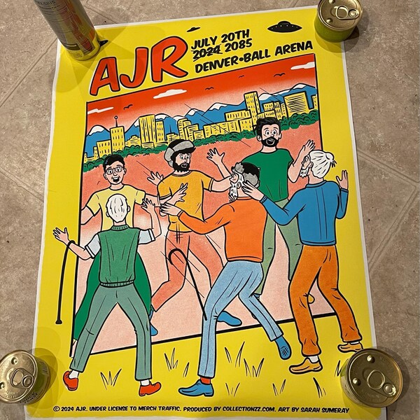 Official AJR Denver July 20 2024 Screenprint Poster - Signed and ...
