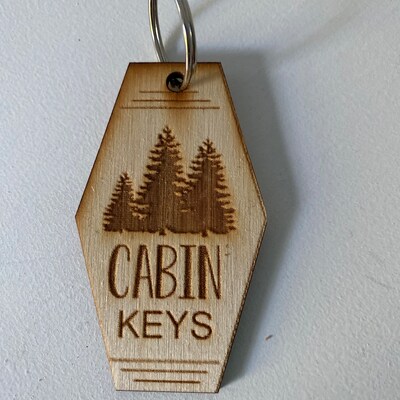 Cabin Keys, Wood Key Chain, Key Chain Accessories, the Cabin - Etsy