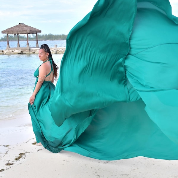 Flying Dress Long Flying Gown Flying Dress Plus Size Dress Flying in ...