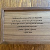 4x6" Wood Memory Box- Custom Engraved Walnut Keepsake Travel Box, Photo ...