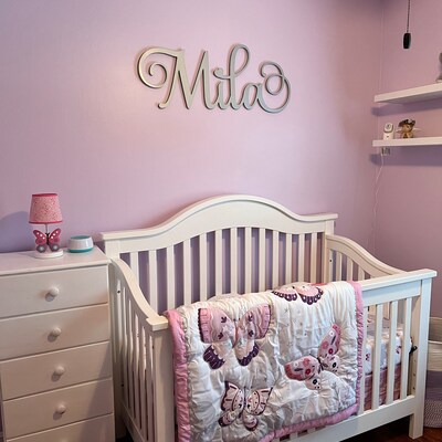 Large Wooden Name Sign Ava Custom Name Sign Nursery Decor Wooden Wall ...