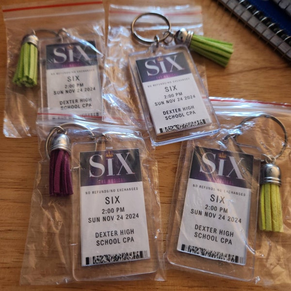 Hamilton Broadway Musical Ticket Keychain - Etsy