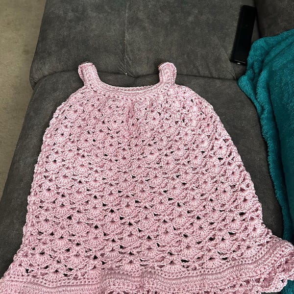 Crochet Dress PATTERN - Chantilly Lace Sundress (sizes up to 10 Years ...