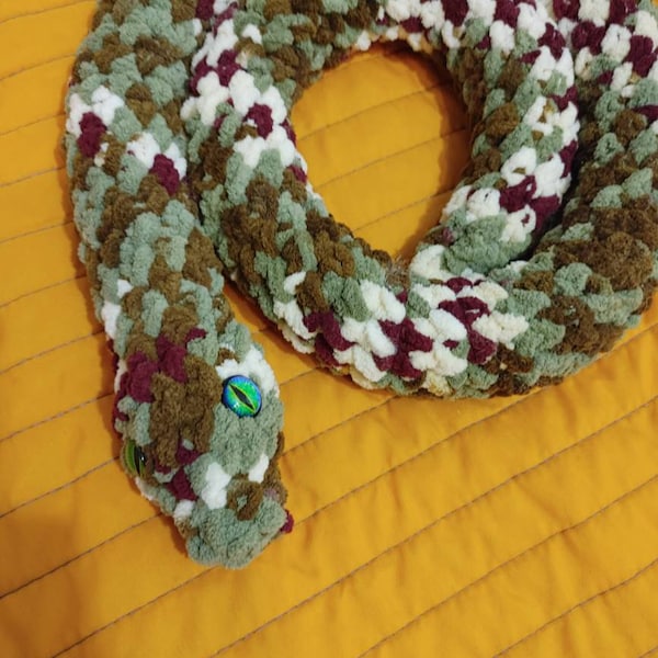 NO SEW Snake Crochet Amigurumi Pattern, Serpent, Rattle Snake, Adder ...