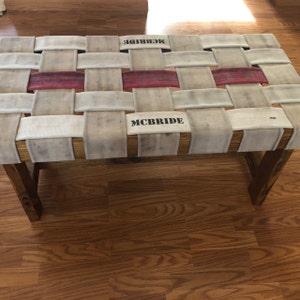 Fire Hose Bench Firefighter Thin Red Line Birthday Gift - Etsy