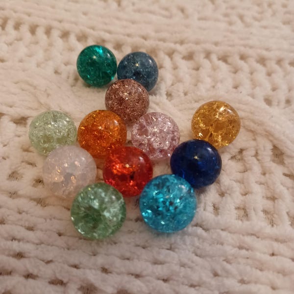 14mm - 20 'we Got Game' Cracked Marbles, Fried Marbles 9/16", Game ...