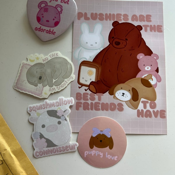 Gloomy Badge Set | Kawaii, Alt, Holographic Heart Badge, Anime ...