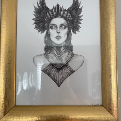 Athena Fine Art Print Greek Goddess of War and Wisdom Pagan Mythology ...