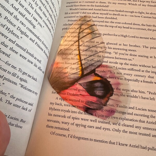 Clear Bookmark Vintage Butterfly Moth Wing Insect Bug Colorful Nature ...