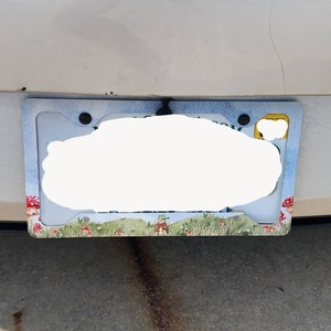 Cool Punk Checkered Skull License Plate Unique Car Accessories for Him ...