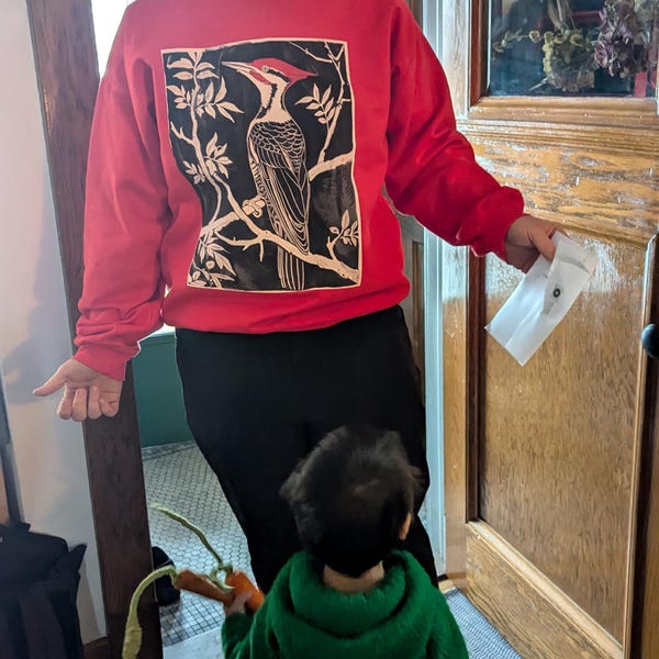 Celestial Crow Block Print Sweatshirt | Crow Sweatshirt | Blackbird ...