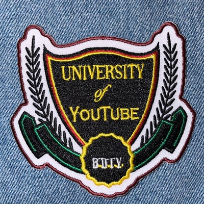 New Arrival, university of Youtube DIY, Embroidered Iron on Patch Cool ...