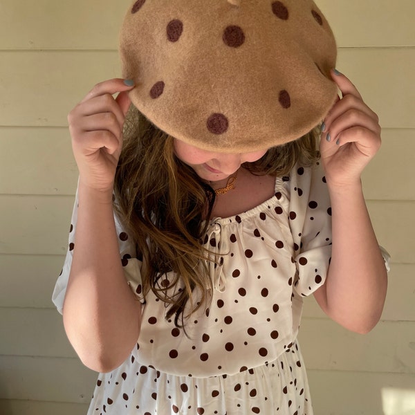 Cookie Beret, Chocolate Biscuits Beret, Funky Cute Lovely Hat, French ...