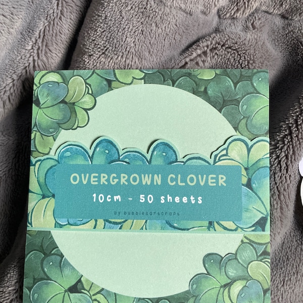 Overgrown Clover Notepad | Cute Memo Pad | Planner Accesories | Kawaii ...