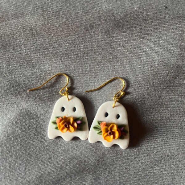 Diamond Shaped Purple and Silver Flake Marble Polymer Clay Earrings ...