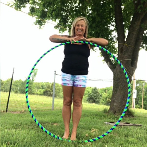 44" Beginner Travel Hula Hoop // Push Button Connector for Coiling - Etsy