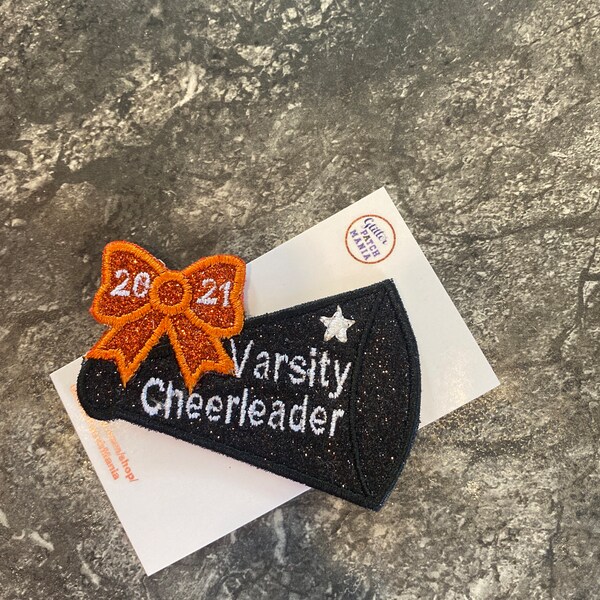 Sparkly Megaphone Embroidered Patches for Cheerleaders Patch Jv ...
