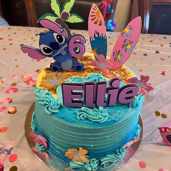 Stitch Cake Topper - Etsy