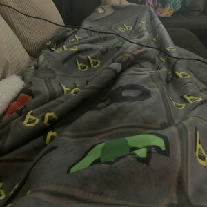 Custom Osrs Plush Blanket Runescape World Map Soft Cozy - Etsy